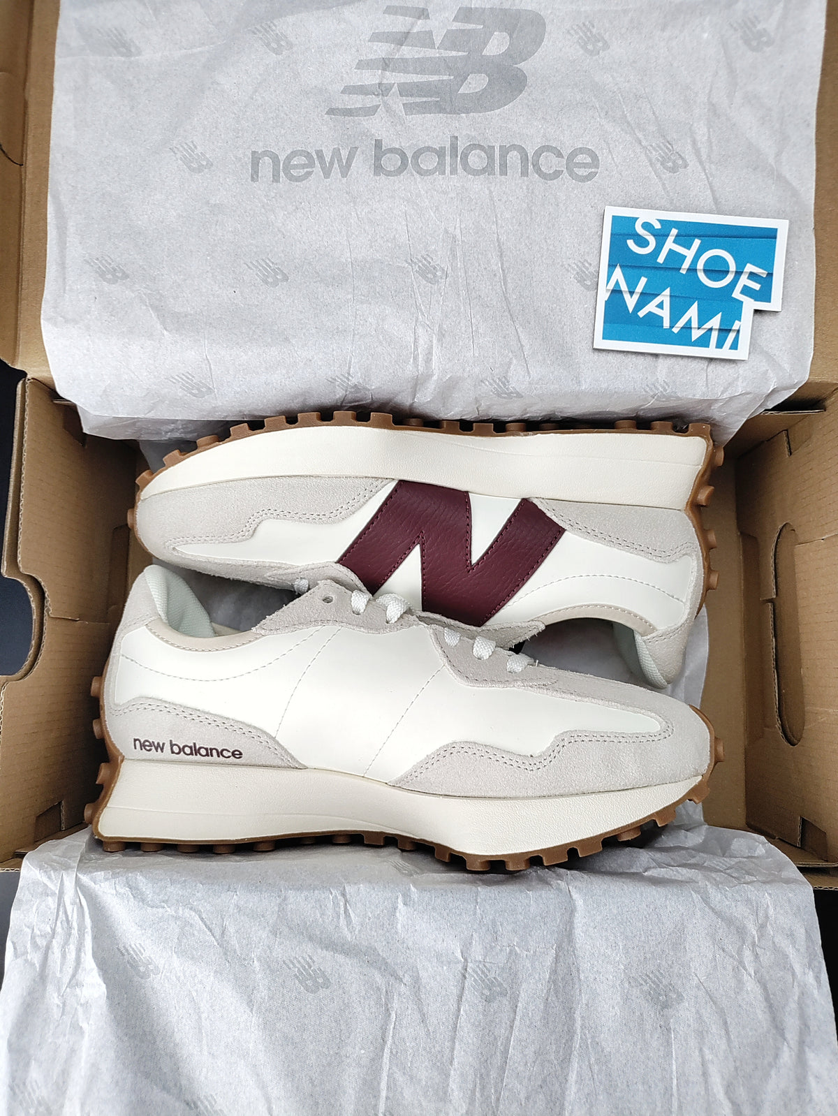 New Balance 327 'Moonbeam Classic Burgundy'