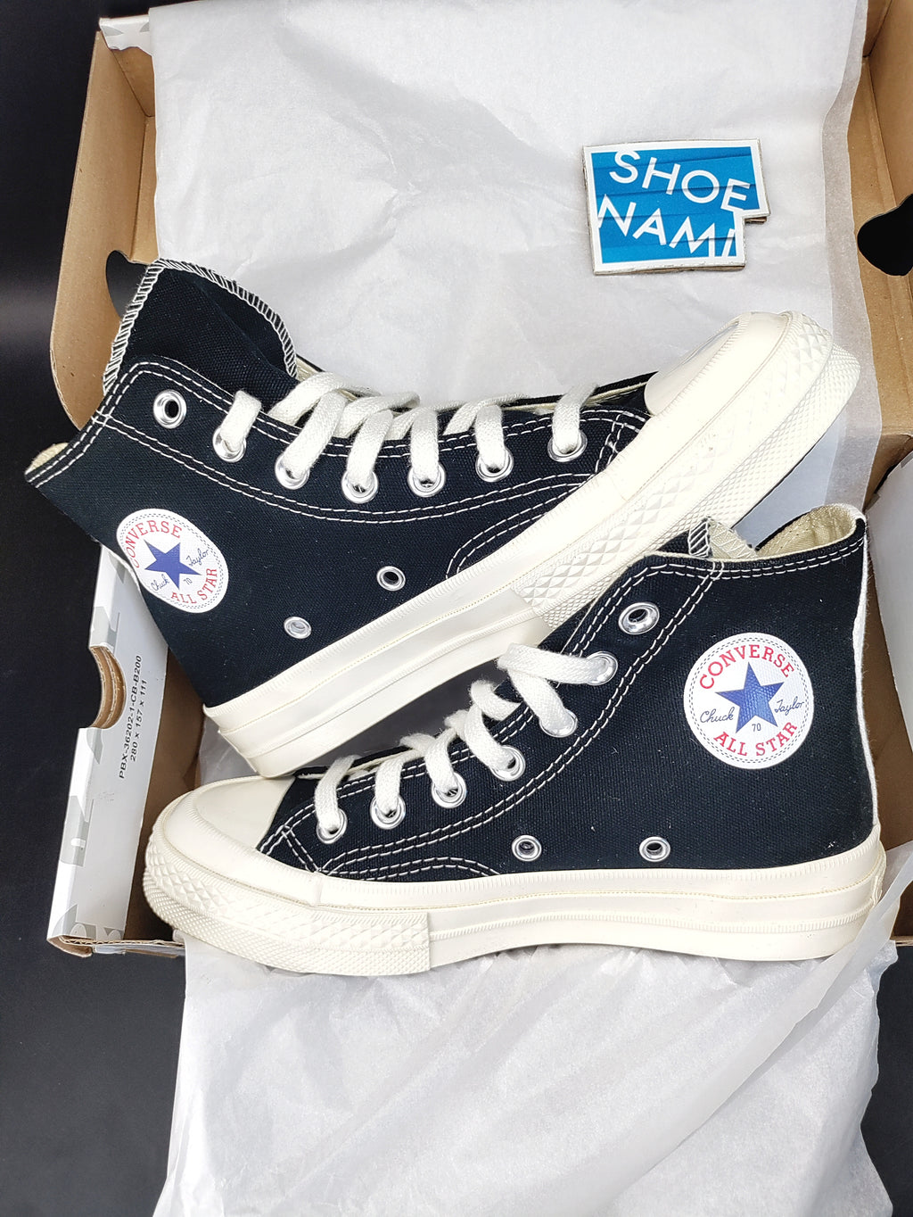 Converse X Comme Des Garçons CDG Play Chuck Taylor 'High-Top Black ...